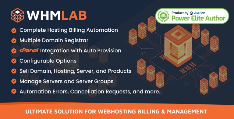WHMLab – Web Hosting Billing & Automation Script